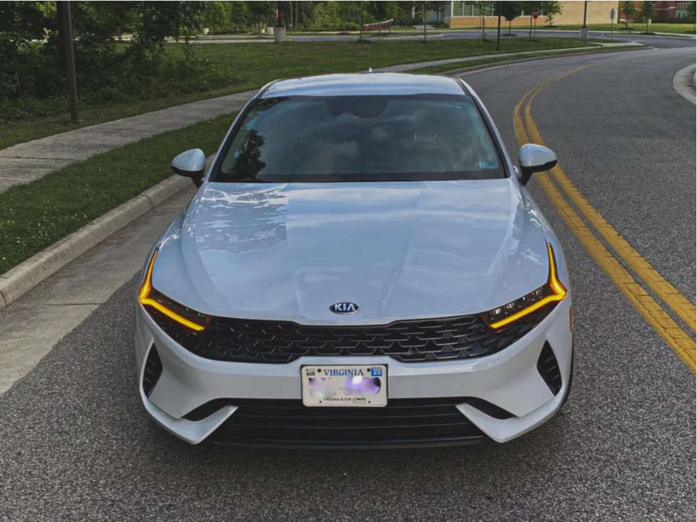 2021 Kia K5 with 20x8.5 35 Impact 601S and 225/35R20 Delinte D7 Thunder ...