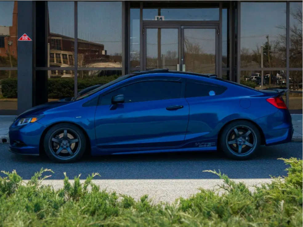 2013 Honda Civic with 17x9 38 Gram Lights 57cr and 215/45R17 ...