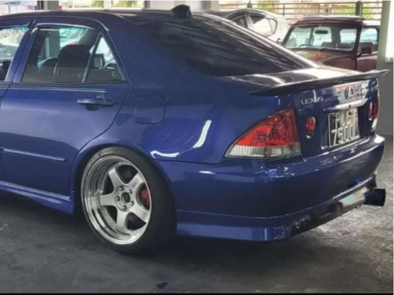 2005 Lexus IS300 with 18x9 37 SSR Professor Sp1 and 225/40R18 Maxxis Victra and Coilovers ...