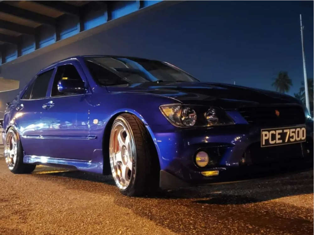 2005 Lexus IS300 with 18x9 37 SSR Professor Sp1 and 225/40R18 Maxxis ...