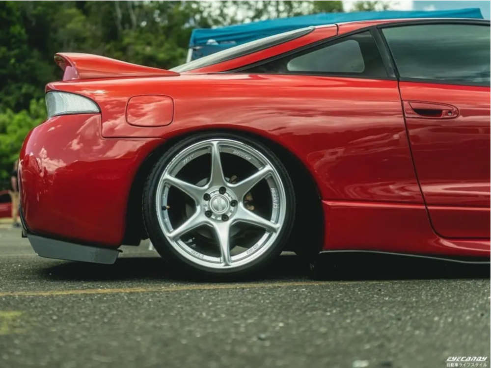 1998 Mitsubishi Eclipse with 18x9.5 22 Kansei Tandem and 215/35R18 ...