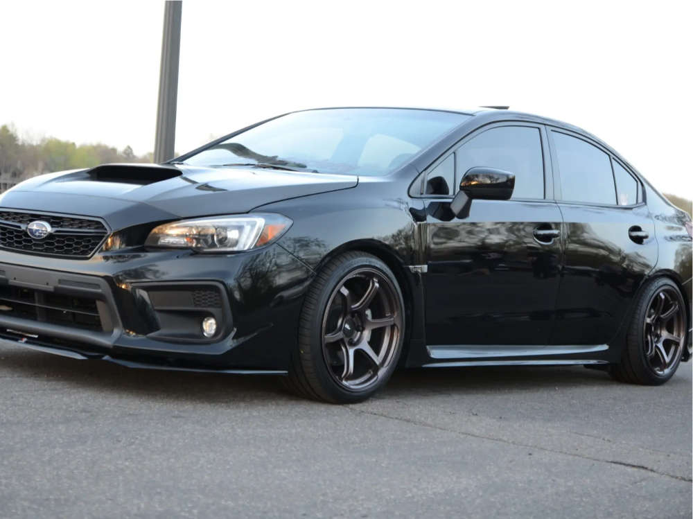 2019 Subaru WRX with 18x9.5 38 Advan Racing Rg-4 and 255/35R18 Bridgestone Potenza Re980as and ...