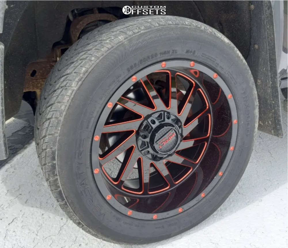 2015 GMC Sierra 1500 with 20x10 -12 Impact 811GBR and 285/50R20 ...