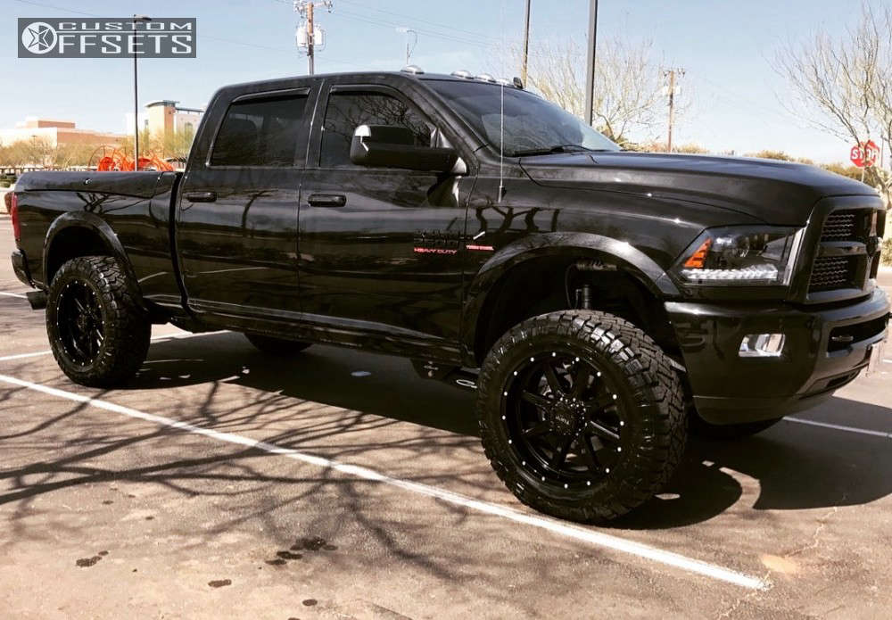 2015 Ram 2500 with 22x10 5 Tuff T15 and 37/12.5R22 Nitto Ridge Grappler ...