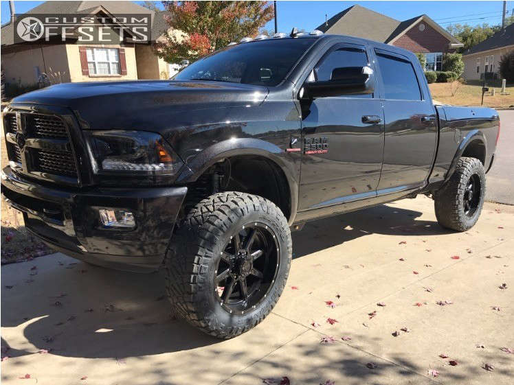 2015 Ram 2500 with 22x10 5 Tuff T15 and 37/12.5R22 Nitto Ridge Grappler ...