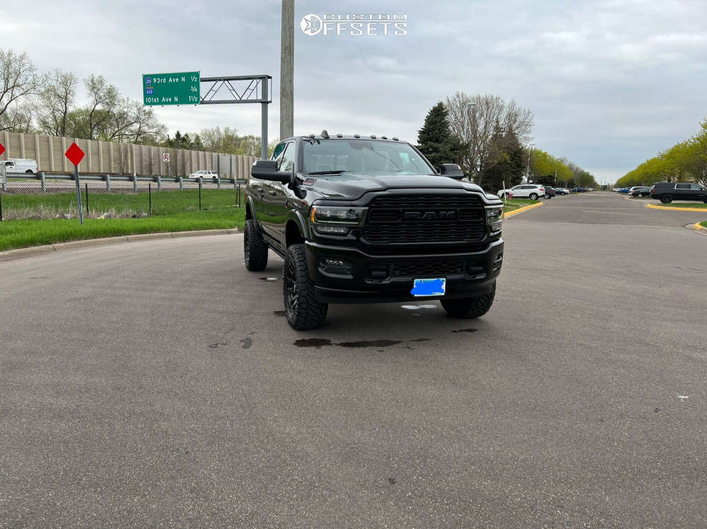 2022 Ram 3500 with 20x9 1 Fuel Blitz and 35/12.5R20 Nitto Ridge ...