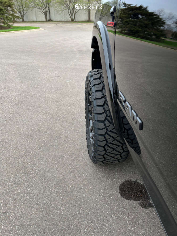 2022 Ram 3500 with 20x9 1 Fuel Blitz and 35/12.5R20 Nitto Ridge ...