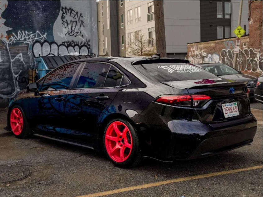 2020 Toyota Corolla with 17x9 35 Gram Lights 57dr and 225/45R17 ...