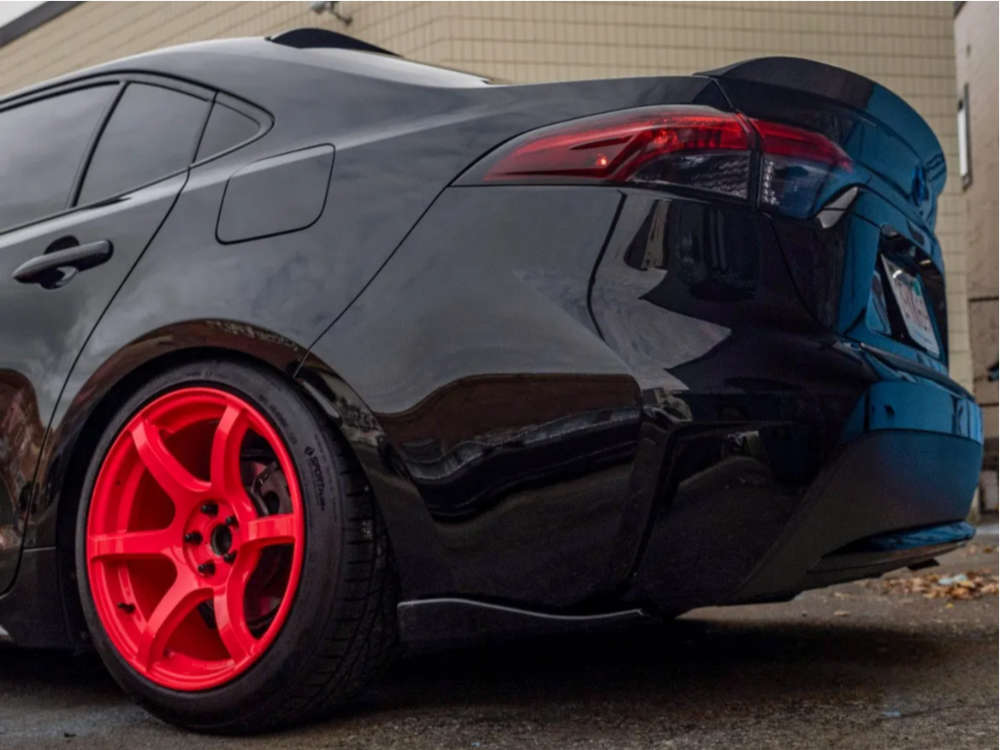 2020 Toyota Corolla with 17x9 35 Gram Lights 57dr and 225/45R17 ...