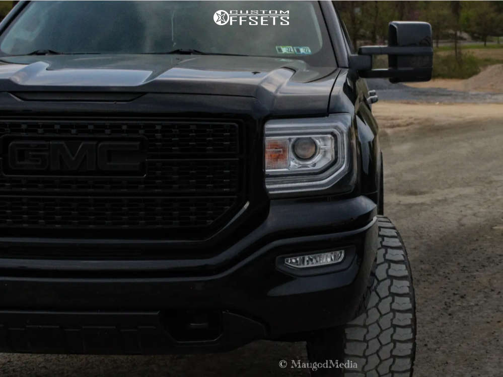 2016 GMC Sierra 1500 with 20x12 -44 TIS 544BM and 33/12.5R20 Americus ...