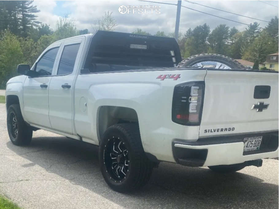 2018 Chevrolet Silverado 1500 with 20x9 -12 Wicked Offroad W909 and 275 ...