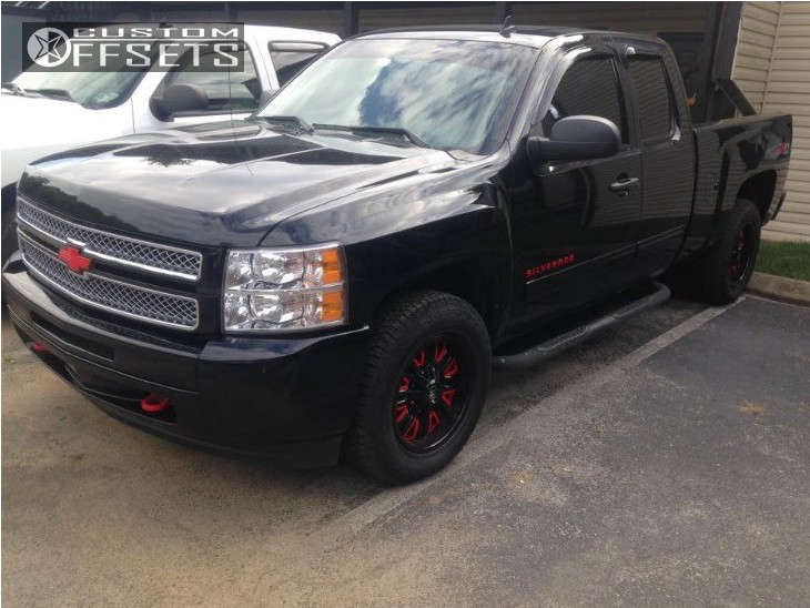 2013 Chevrolet Silverado 1500 with 18x9 18 Mayhem Assault and 265/70R18 ...