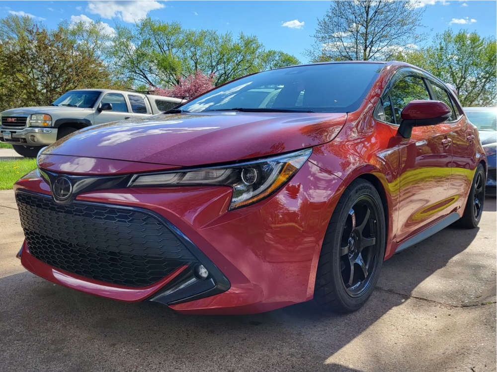 2020 Toyota Corolla with 17x9 38 Gram Lights 57dr and 255/45R17 Hankook ...