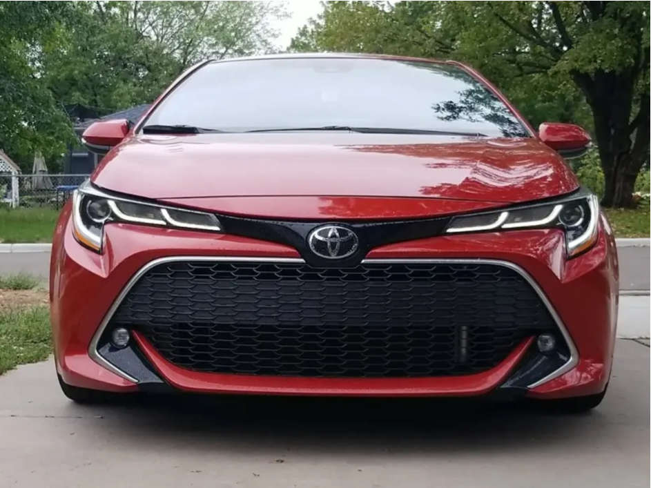 2020 Toyota Corolla with 17x9 38 Gram Lights 57dr and 255/45R17 Hankook ...