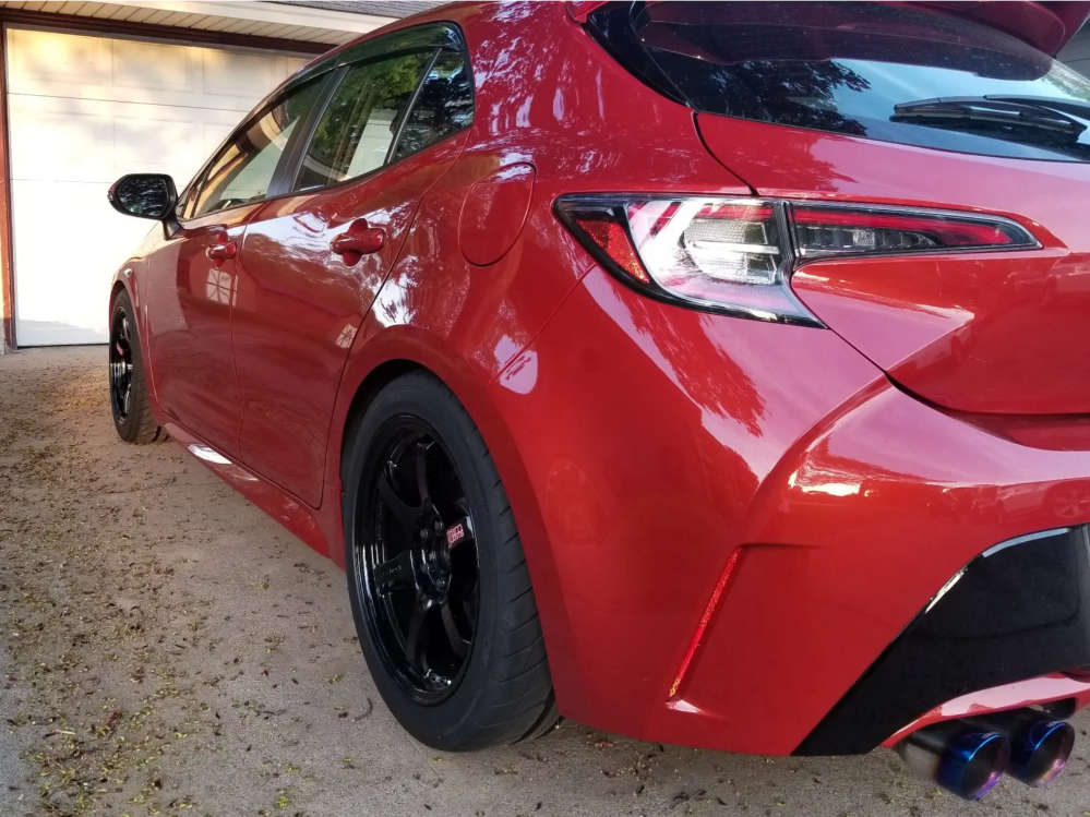 2020 Toyota Corolla with 17x9 38 Gram Lights 57dr and 255/45R17 Hankook ...