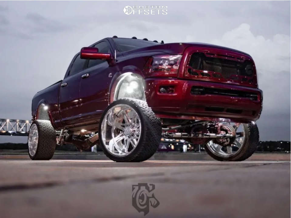2014 Ram 2500 with 26x14 -76 Hostile Forged Tomahawk and 35/15.5R26 ...