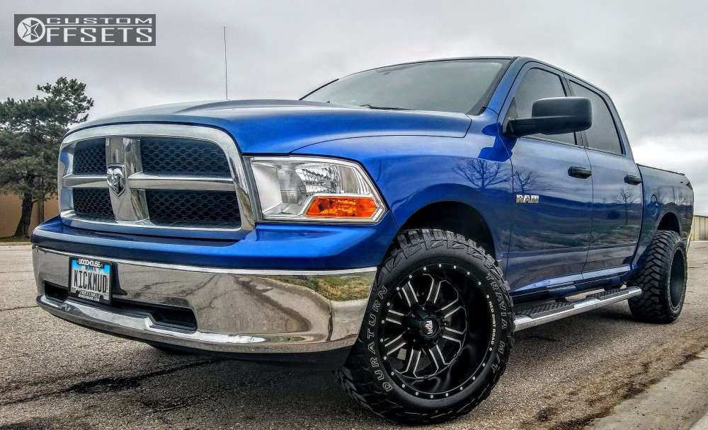 2009 Dodge Ram 1500 with 20x12 -44 Red Dirt Road Rd01 and 33/12.5R20 ...