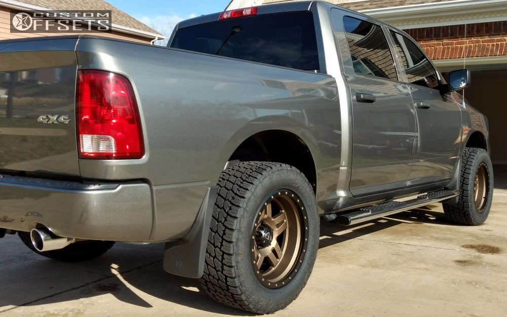 2013 Ram 1500 with 20x10 -18 Fuel Anza and 305/55R20 Nitto Terra ...