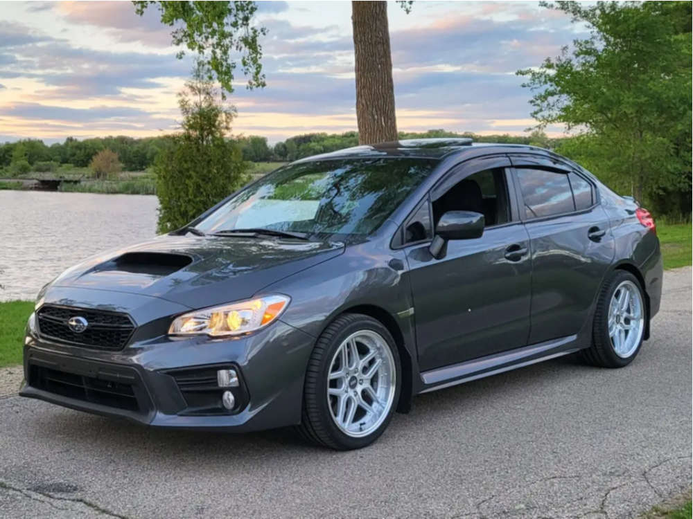 2021 Subaru WRX with 18x9.5 38 ESR Cs15 and 265/35R18 Toyo Tires Proxes ...