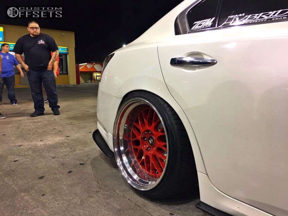 2014 Nissan Maxima with 19x10 12 Work VS XX and 245/30R19 Ironman All ...