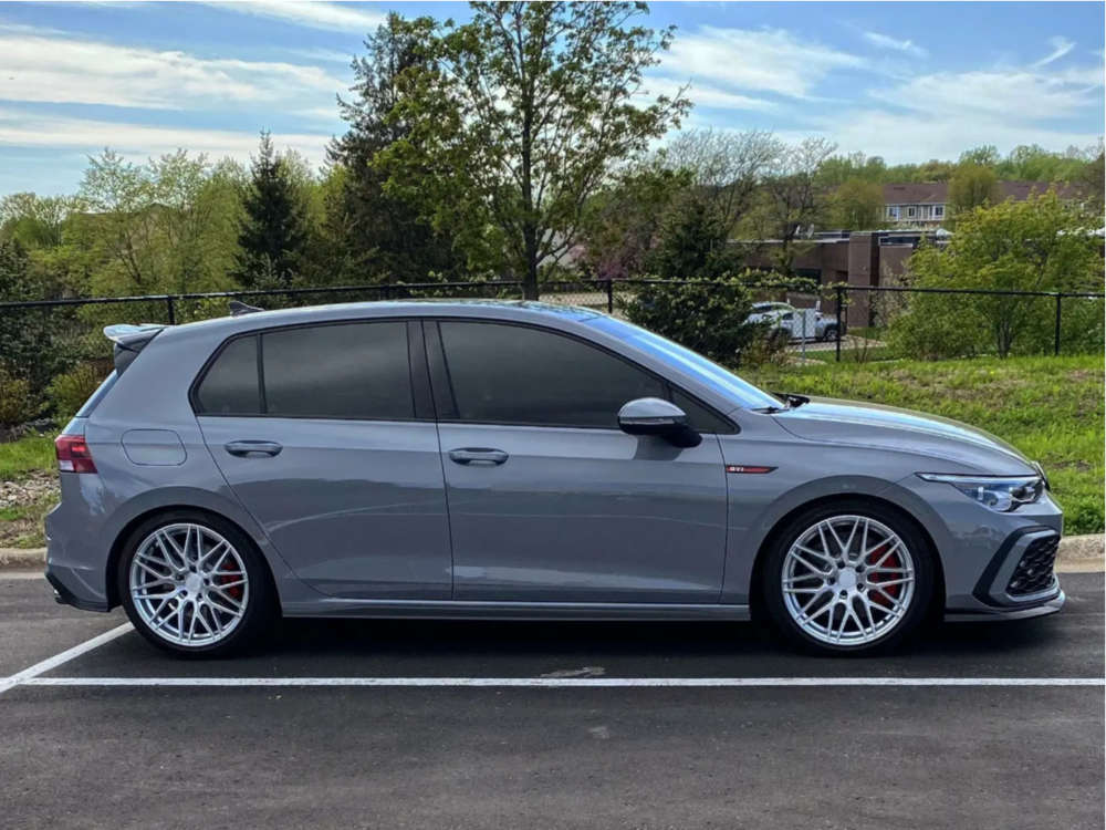 2022 Volkswagen GTI with 18x8.5 42 F1R F103 and 225/40R18 Pirelli Pzero ...