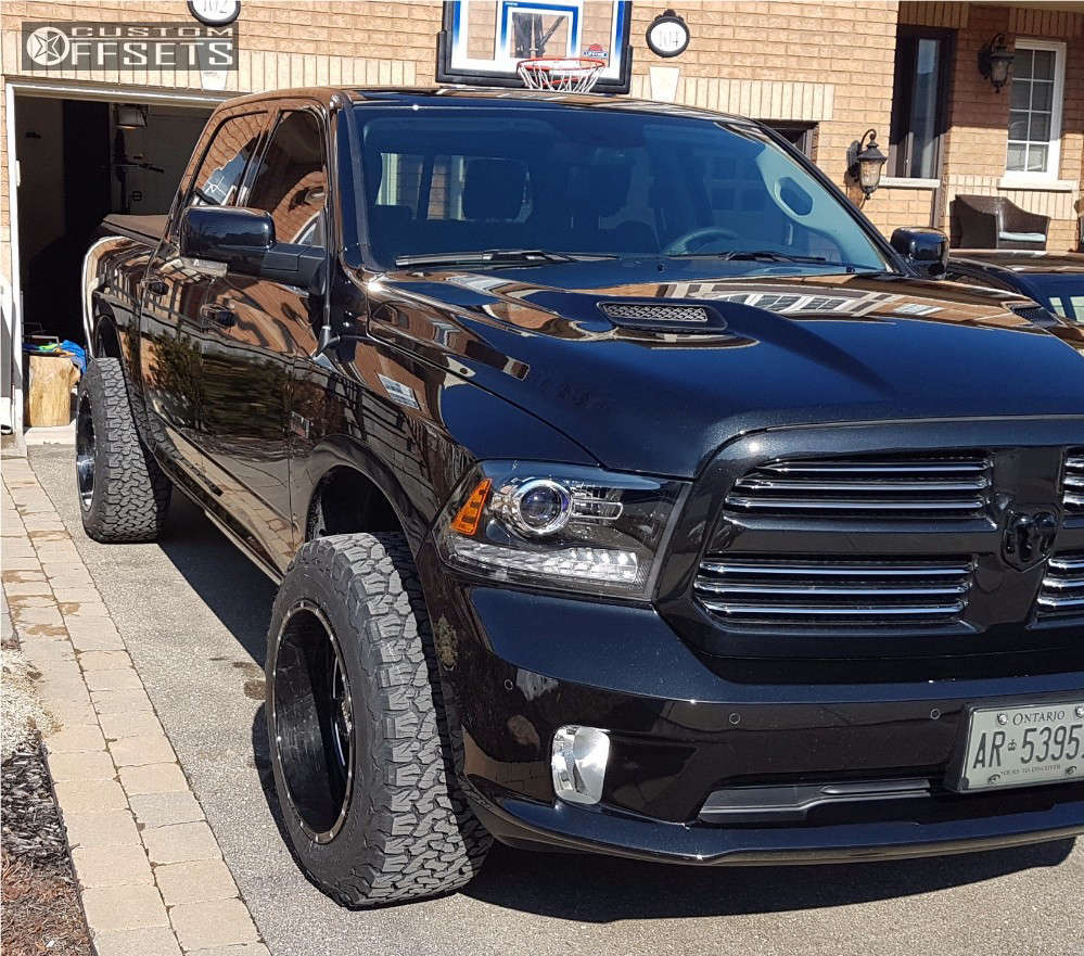 2017 Ram 1500 with 20x12 -44 Moto Metal MO962 and 305/55R20 BFGoodrich ...