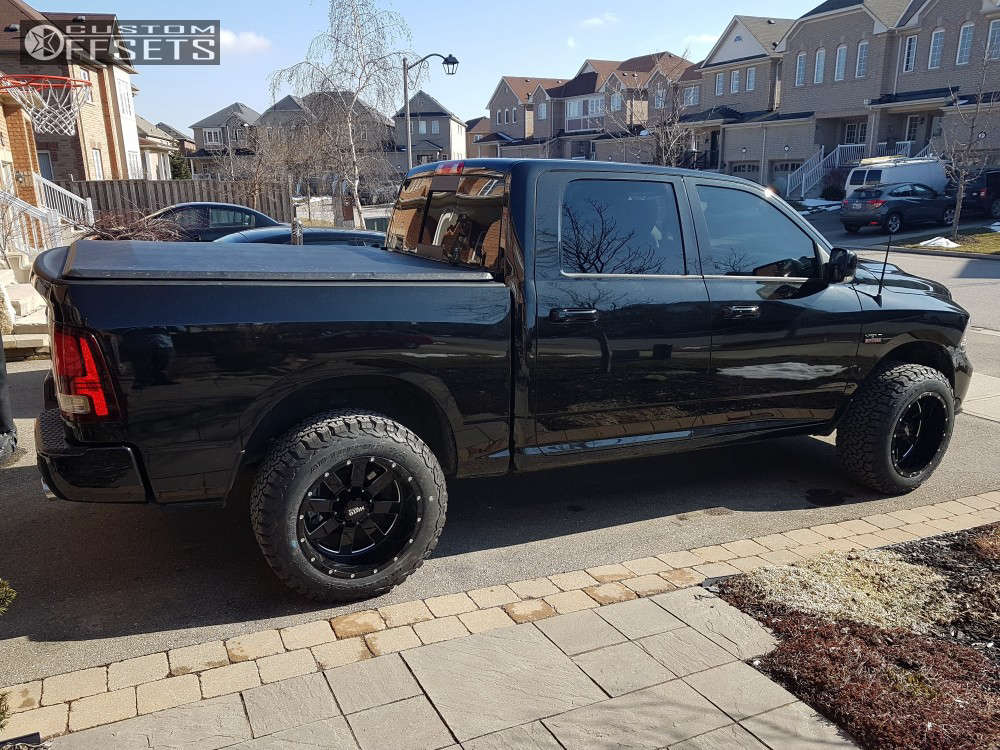 2017 Ram 1500 with 20x12 -44 Moto Metal MO962 and 305/55R20 BFGoodrich ...