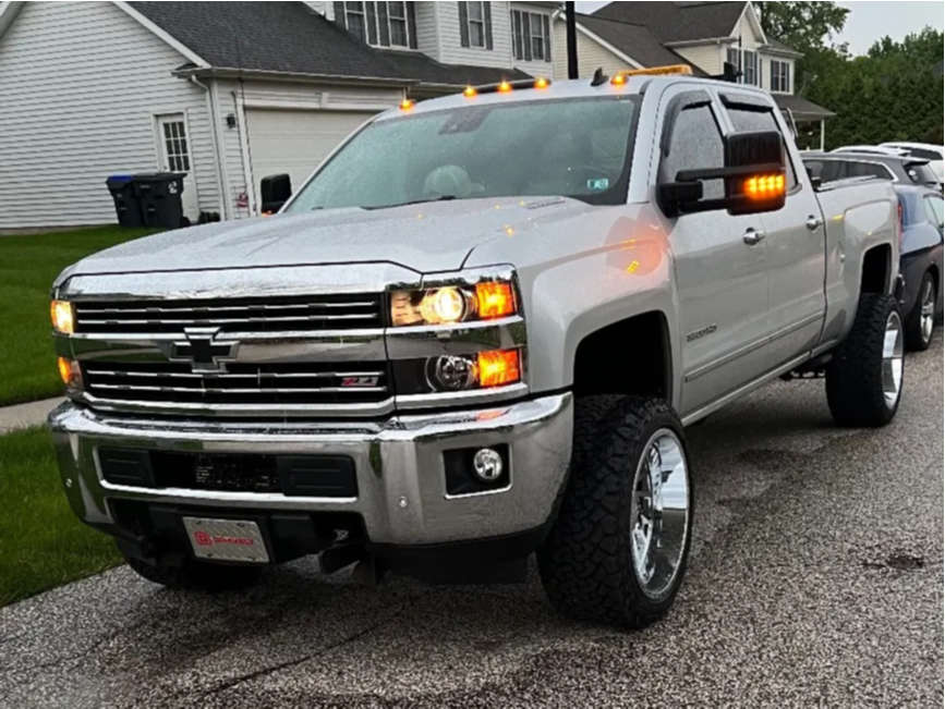 2015 Chevrolet Silverado 3500 HD with 22x12 -51 ARKON OFF-ROAD Caesar ...