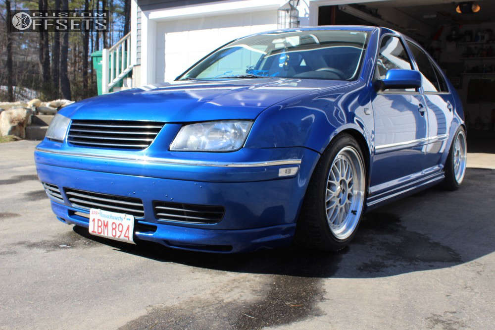 2001 Volkswagen Jetta with 17x8.5 40 ESM 004r and 215/45R17 Falken Ziex ...