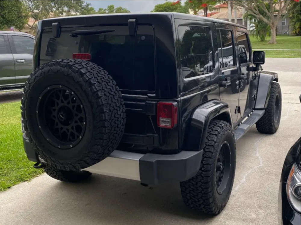 2014 Jeep Wrangler with 18x9 12 Vision Rocker and 35/12.5R18 BFGoodrich ...