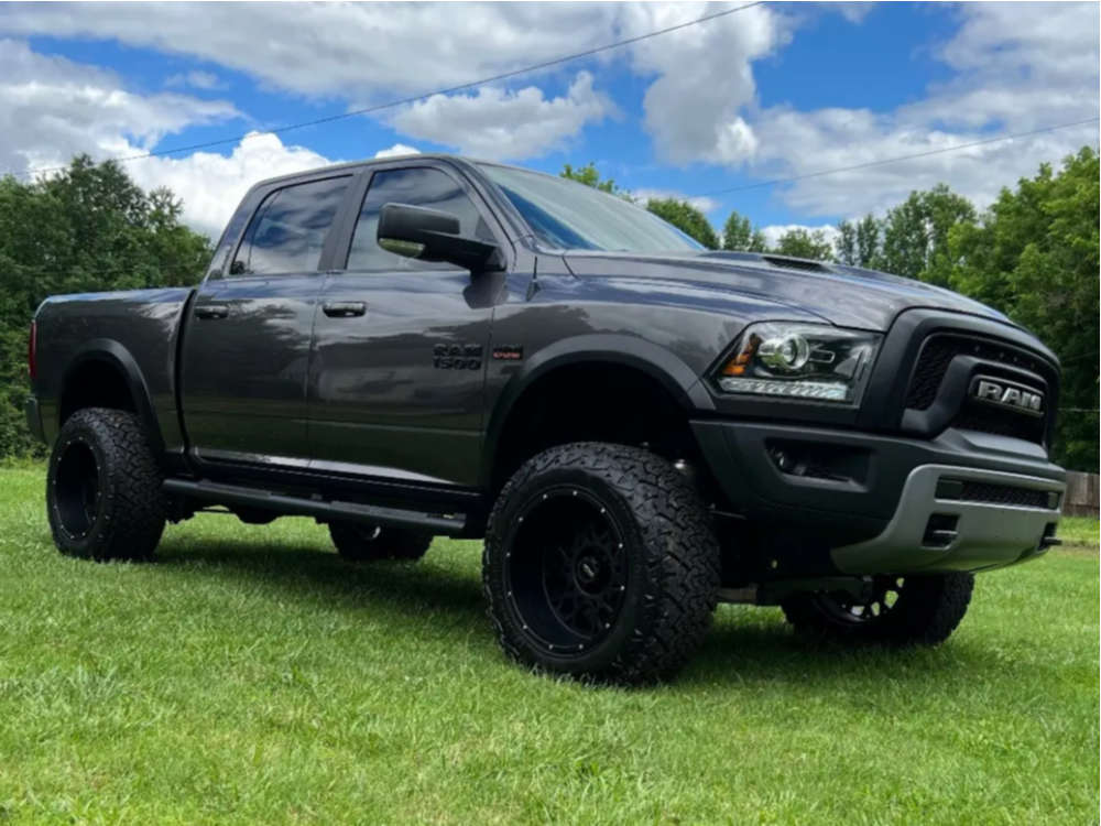 2016 Ram 1500 with 20x12 -51 Vision Rocker 412 and 35/12.5R20 Venom ...