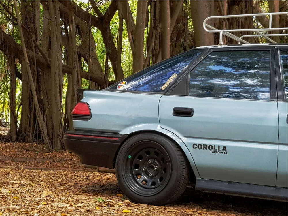 1992 Toyota Corolla with 15x8 0 Dynamic D Hole and 185/55R15 Achilles ...