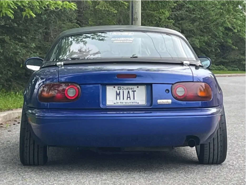 1995 Mazda Miata with 16x8 25 3SDM 0.05 and 205/45R16 Firestone ...