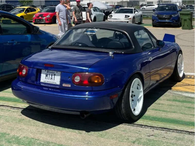 1995 Mazda Miata with 16x8 25 3SDM 0.05 and 205/45R16 Firestone ...