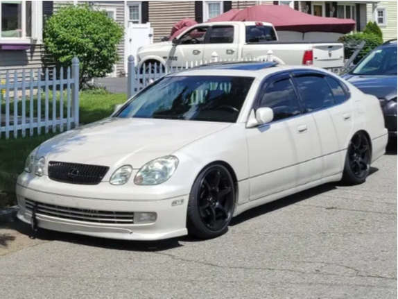 2004 Lexus GS300 with 18x9.5 38 AVID1 Av26 and 235/40R18 Vercelli ...