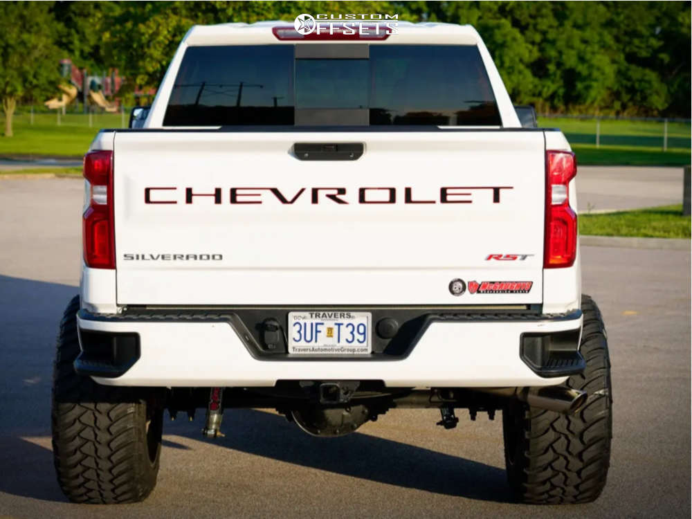 2019 Chevrolet Silverado 1500 with 22x14 -76 Vision Spyder and 37/13.5R22 AMP Mud Terrain Attack ...