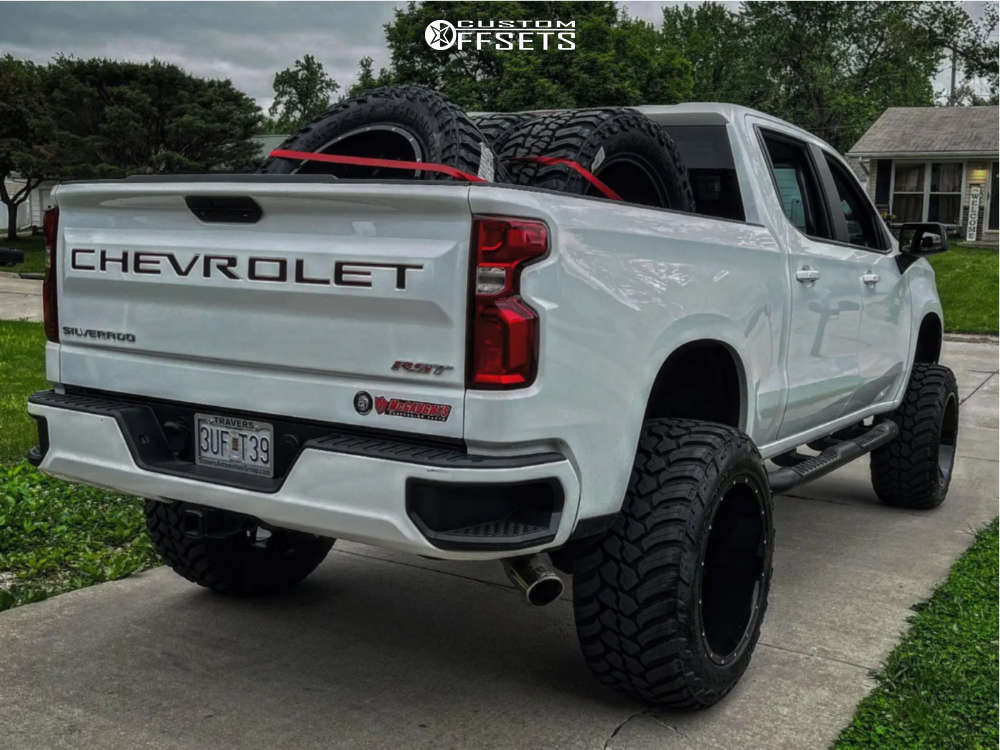 2019 Chevrolet Silverado 1500 with 22x14 -76 Vision Spyder and 37/13.5R22 AMP Mud Terrain Attack ...