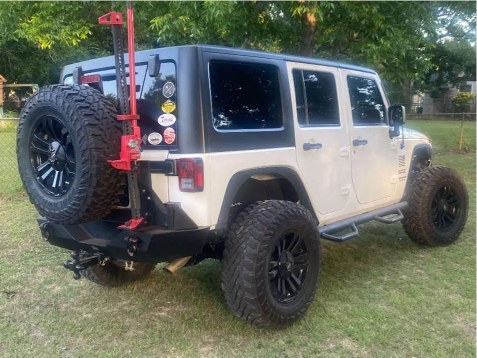 2017 Jeep Wrangler with 18x9 25 MB Wheels Tko and 295/70R18 Yokohama ...