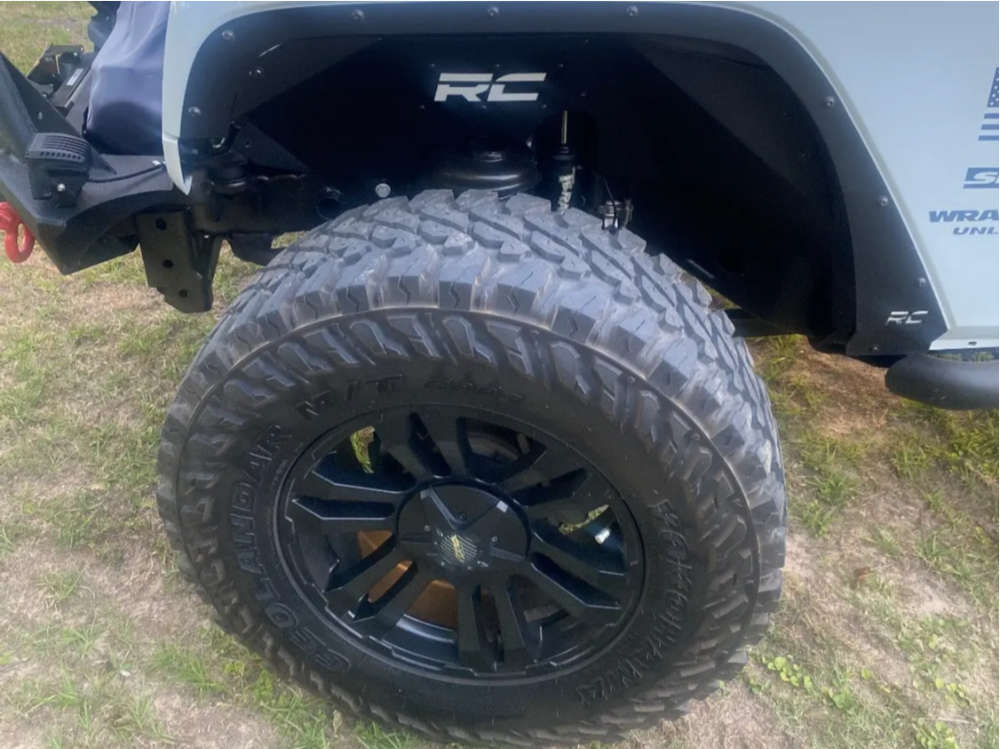 2017 Jeep Wrangler with 18x9 25 MB Wheels Tko and 295/70R18 Yokohama ...