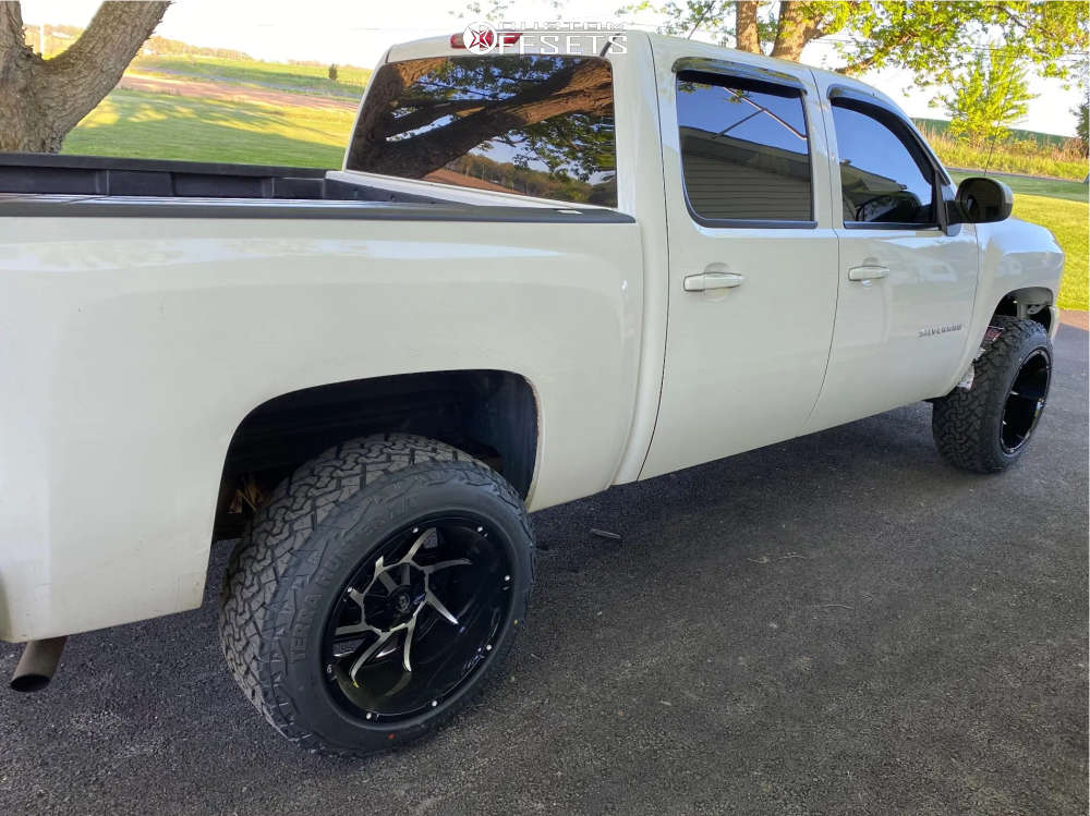 2011 Chevrolet Silverado 1500 with 20x12 -51 Vision Prowler 422 and 275 ...