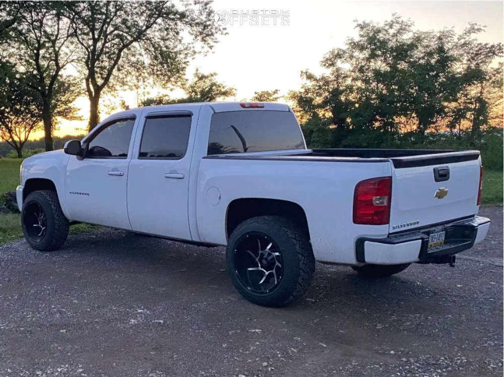 2011 Chevrolet Silverado 1500 with 20x12 -51 Vision Prowler 422 and 275 ...