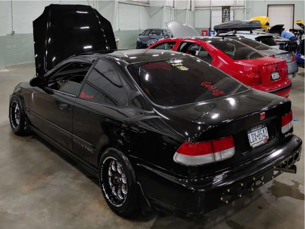 1997 Honda Civic with 15x8 20 VMS Modulo and 225/50R15 Toyo Tires ...