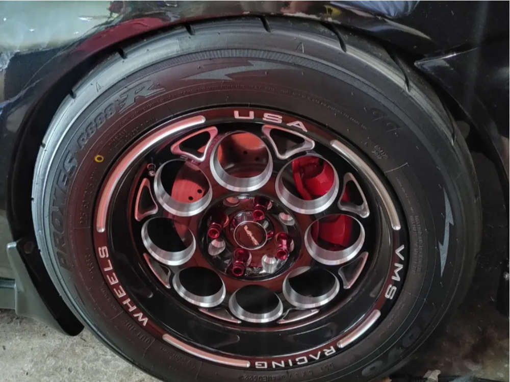 1997 Honda Civic with 15x8 20 VMS Modulo and 225/50R15 Toyo Tires ...