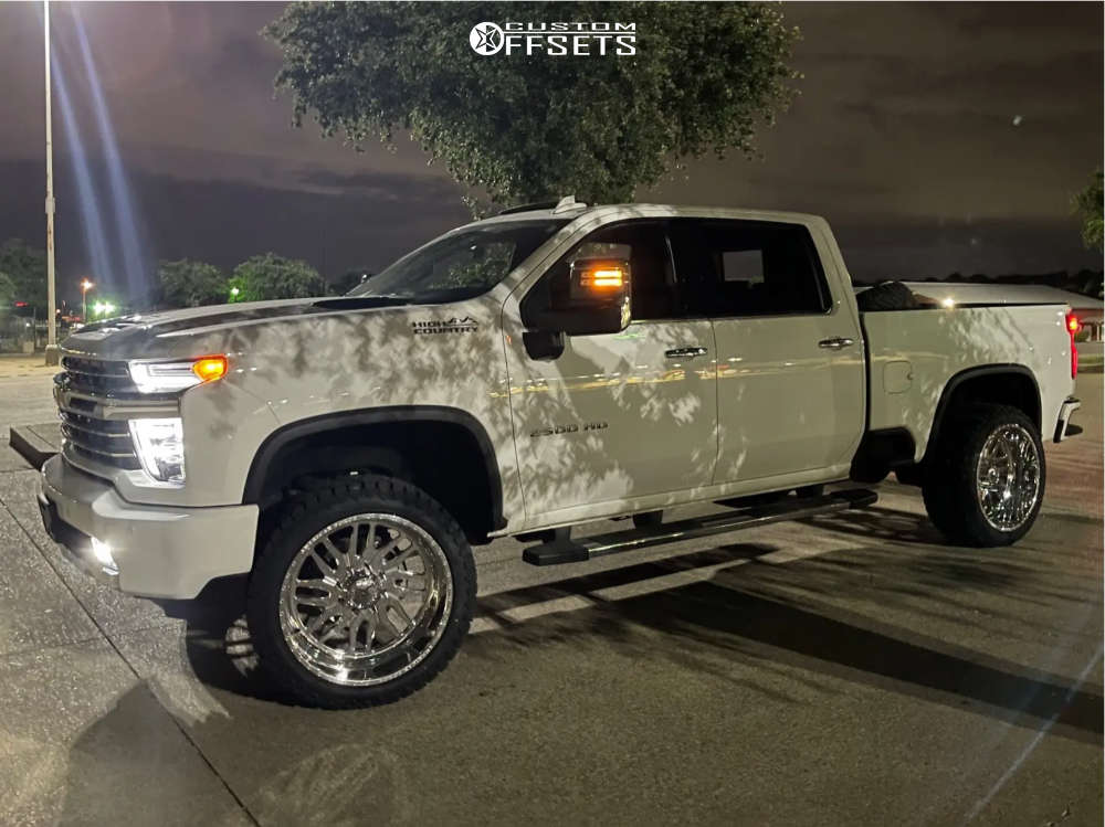 2020 Chevrolet Silverado 2500 HD with 24x12 -40 American Force Redd and ...