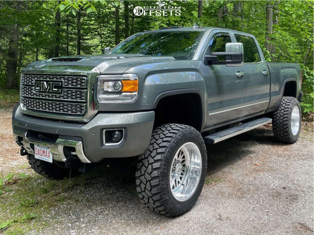 2018 GMC Sierra 2500 HD with 22x12 -44 American Force Locus Ss and 37/ ...