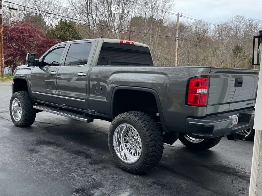 2018 GMC Sierra 2500 HD with 22x12 -44 American Force Locus Ss and 37/ ...