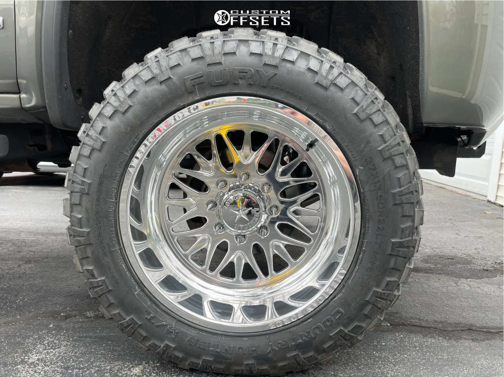 2018 GMC Sierra 2500 HD with 22x12 -44 American Force Locus Ss and 37/ ...