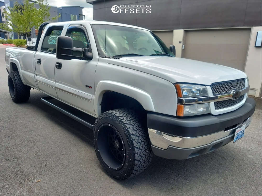 2003 Chevrolet Silverado 2500 HD with 20x12 -51 Vision Rocker 412 and ...