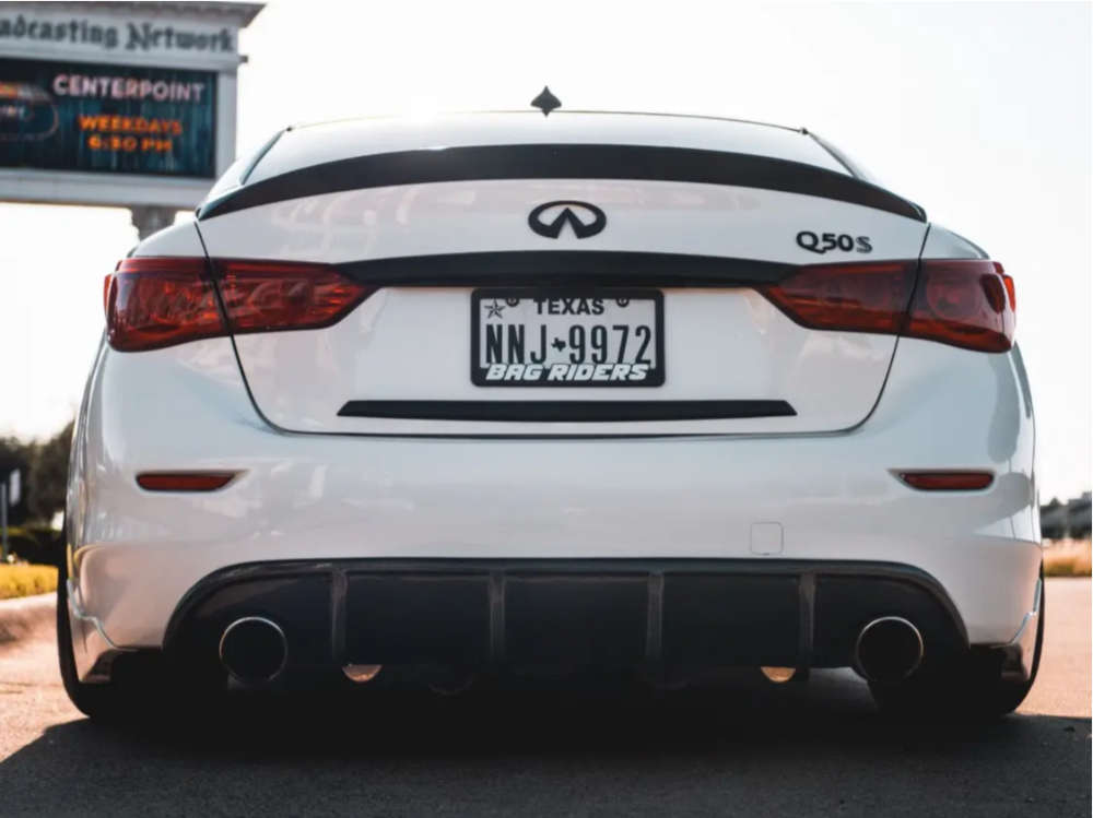2015 INFINITI Q50 with 19x9.5 40 Rays Engineering Nismo and 245/40R19 ...