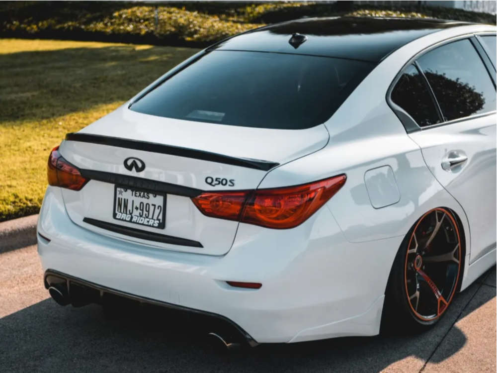 2015 INFINITI Q50 with 19x9.5 40 Rays Engineering Nismo and 245/40R19 ...